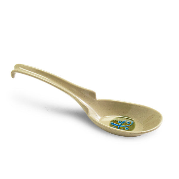 Melamine Chinese Angled Soup Spoon, 60pc (Green) – itemroot