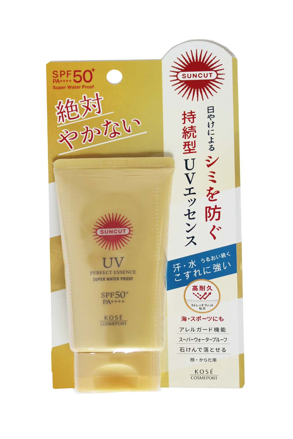 Kose Suncut Super Water Resistant UV Perfect Essence SPF50+ PA++++ 60g ...