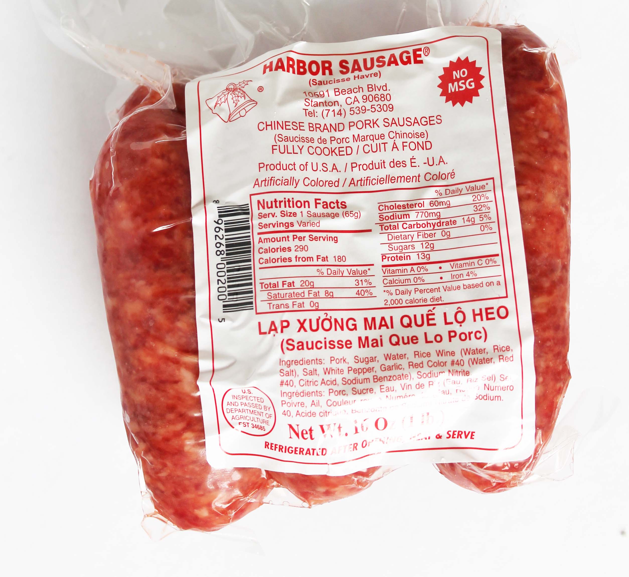 Harbor Chinese Pork Sausages – itemroot